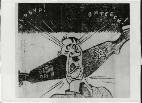 Wwii Russia Cartoonsliberation Vitebsk On June Editorial Stock Photo ...