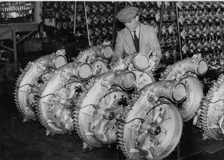 Wwii Britain Munitions Aircraft Engines Bomber Editorial Stock Photo ...