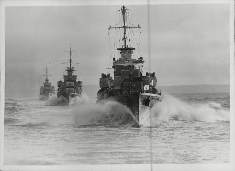 Wwii Britain Navy Ships Destroyers Picture Editorial Stock Photo ...
