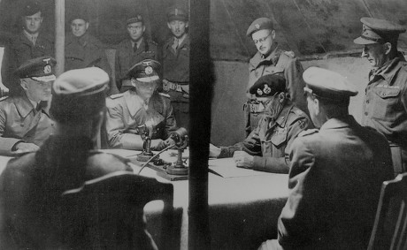 Wwii Europe Germany Surrenderinside Fieldmarshal Montgomerys Editorial ...