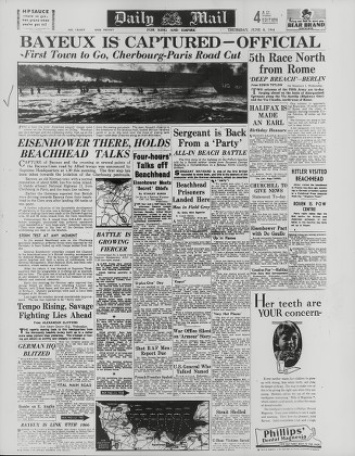 Wwii War Europe Allied Invasion Northern Editorial Stock Photo - Stock ...