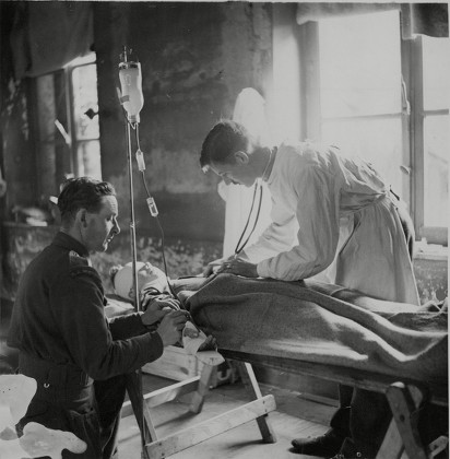 Wwii Britain Army Medical Blood Transfusion Editorial Stock Photo ...