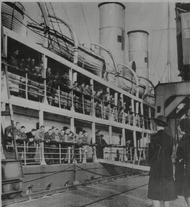 Wwii Repatriation Picture Shows Crowd Invalided Editorial Stock Photo ...