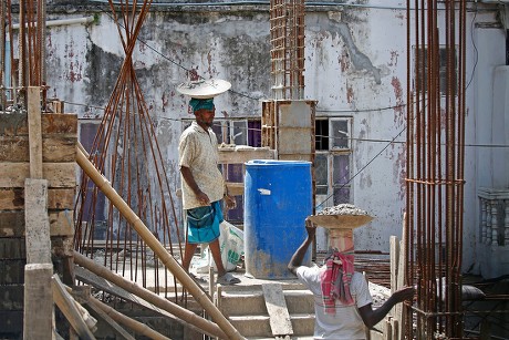 Bangladeshi Laborer Works Construction Site Dhaka Editorial Stock Photo - Stock Image | Shutterstock