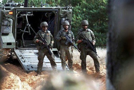 Spanish Soldiers Nato Efp Battlegroup Latvia Editorial Stock Photo ...