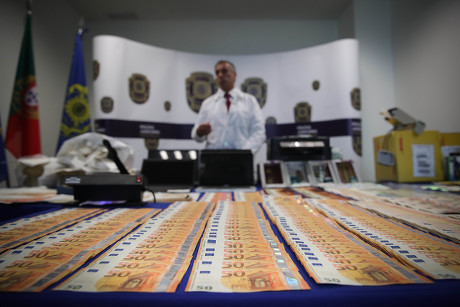 Counterfeit Money Captured By Criminal Investigation Editorial Stock ...