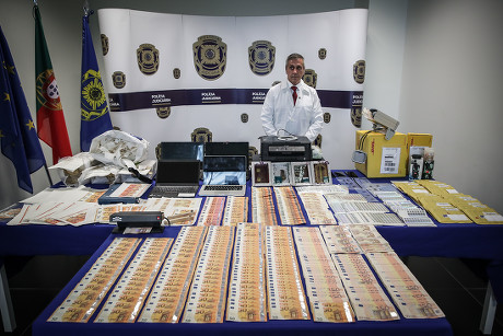 Counterfeit Money Captured By Criminal Investigation Editorial Stock ...