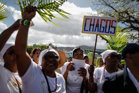 Group Chagossians Chant Slogans They Attend Editorial Stock Photo ...