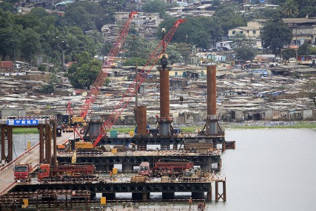 __COUNT__ Construction of the fourth bridge of Abidjan, Ivory Coast ...