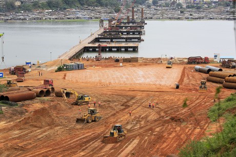 __COUNT__ Construction of the fourth bridge of Abidjan, Ivory Coast ...