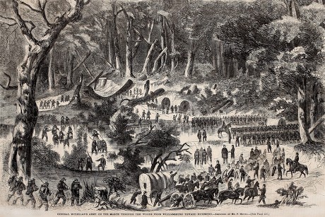 Us Civil War Peninsula Campaign Aprilaugust Editorial Stock Photo ...