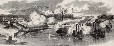 Us Civil War Battle Fort Henry Editorial Stock Photo - Stock Image ...