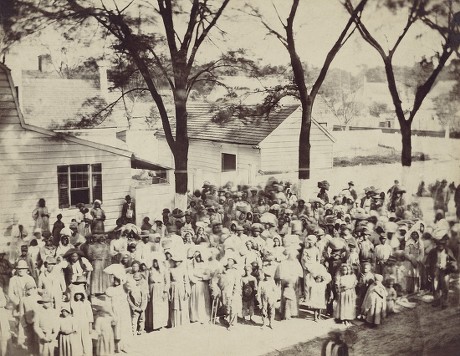 Large Group Enslaved African Americans On Editorial Stock Photo - Stock ...