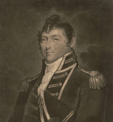 Captain Isaac Hull Mezzotint Engraving After Editorial Stock Photo ...