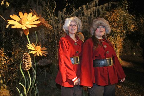 Two Elves Dressed Red Costumes Editorial Stock Photo - Stock Image ...