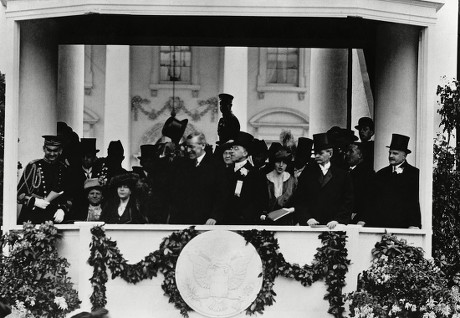President Woodrow Wilson Inaugural Parade Reviewing Editorial Stock ...