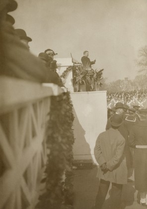 President Theodore Roosevelt Delivering His Inaugural Editorial Stock ...