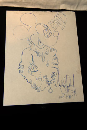 Michael Jackson Mickey Mouse Bad Drawing Editorial Stock Photo - Stock ...