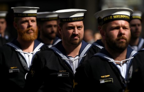Royal Australian Navy Officers Sailors Hmas Editorial Stock Photo ...