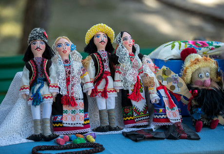 Hand Made Puppets Dressed National Moldovan Editorial Stock Photo ...