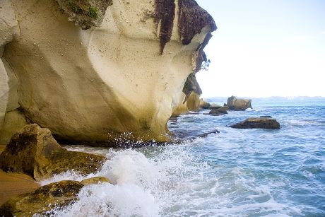 Secluded Quiet Lonely Bay Beach Under Editorial Stock Photo - Stock ...