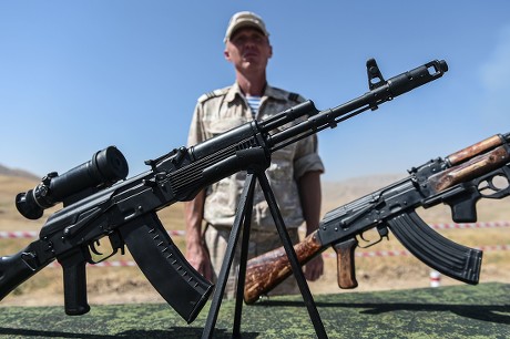 Russian Automatic Rifles Akm L Ak74 Editorial Stock Photo - Stock Image ...