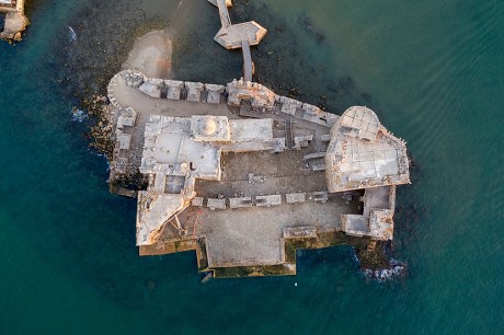 Aerial View Taken Drone Showing Sidons Editorial Stock Photo - Stock ...