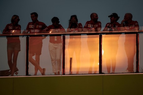 Fans Scuderia Ferrari Seen Reflection Setting Editorial Stock Photo ...