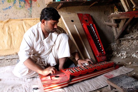 Afghan Man Makes Traditional Music Instruments Editorial Stock Photo ...