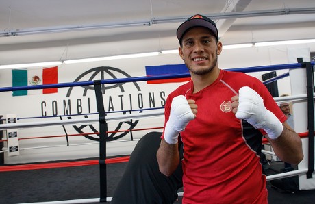 Mexicanamerican Boxer David Benavidez Poses Before Editorial Stock ...