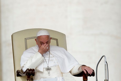 Pope Francis Behind Reconstruction Straw Sanctuary Editorial Stock ...