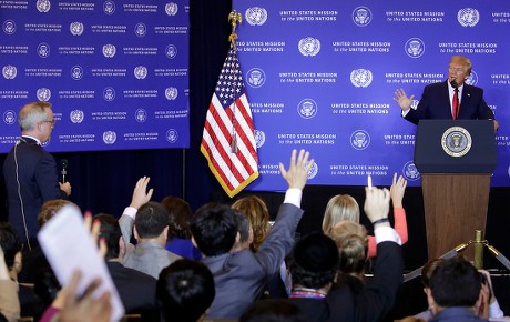 Us President Donald Trump Takes Questions Editorial Stock Photo - Stock ...