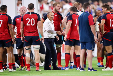 England v USA, Rugby World Cup match, Kobe Misaki Stadium, Japan - 26 ...