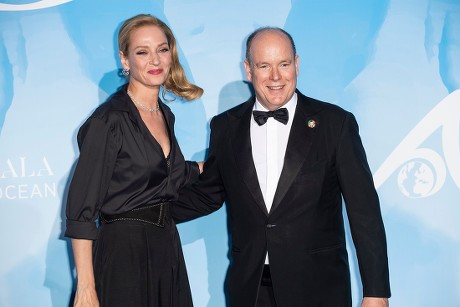 Uma Thurman Prince Albert Ii Editorial Stock Photo - Stock Image ...