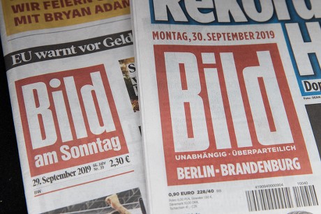 View German Tabloid Newspapers Published By Editorial Stock Photo ...