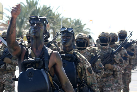 Special Forces March During Military Parade Editorial Stock Photo ...