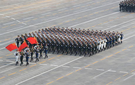 Formation Guard Honor Marching Military Parade Editorial Stock Photo ...