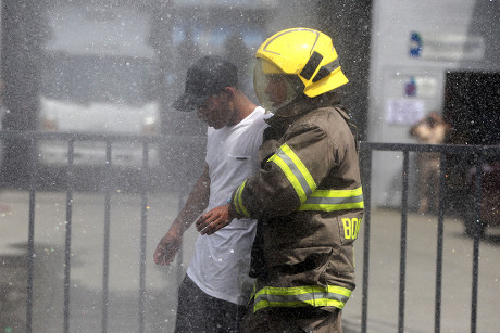 Firefighters Help People During Drill Pascual Editorial Stock Photo ...