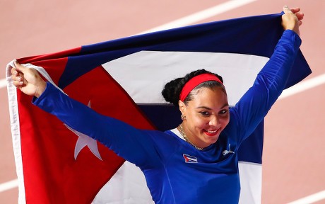 Gold Medalist Yaime Perez Cuba Celebrates Editorial Stock Photo - Stock ...