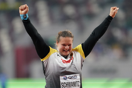 Christina Schwanitz Germany Celebrates After Womens Editorial Stock ...