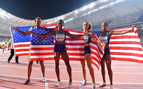 Us Relay Team Members Lr Phyllis Editorial Stock Photo - Stock Image ...