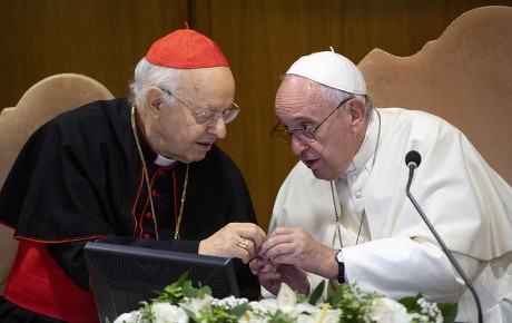 Pope Francis R Talks Cardinal Lorenzo Editorial Stock Photo - Stock ...