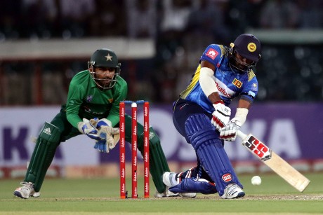 Sri Lankas Banuka Rajapaksha Plays Shot Editorial Stock Photo - Stock ...