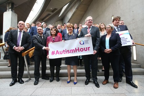 Autism Hour Photocall Scottish Parliament Msps Editorial Stock Photo ...