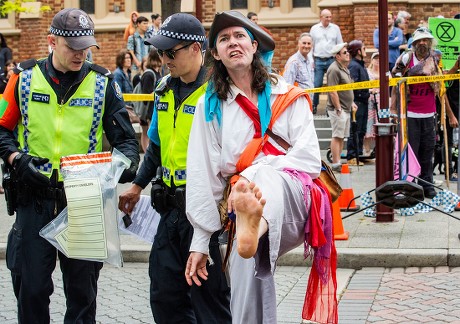 Extinction Rebellion protest in Perth, Australia - 11 Oct 2019 Stock ...