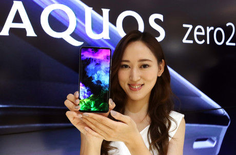 Model Displays Sharps New Aquos Zero2 Editorial Stock Photo - Stock ...