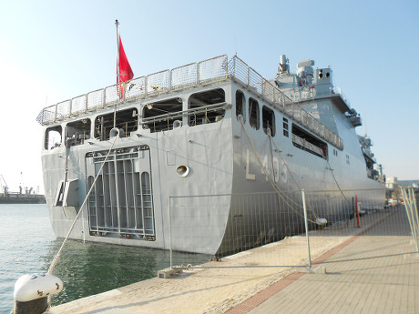 Turkish Navys Latest Amphibious Assault Warship Editorial Stock Photo ...