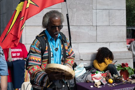Native Americans Many Backgrounds Gather Columbus Editorial Stock Photo ...