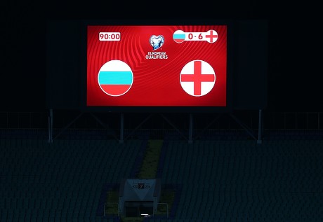 Full Time Result Seen On Scoreboard Editorial Stock Photo - Stock Image ...