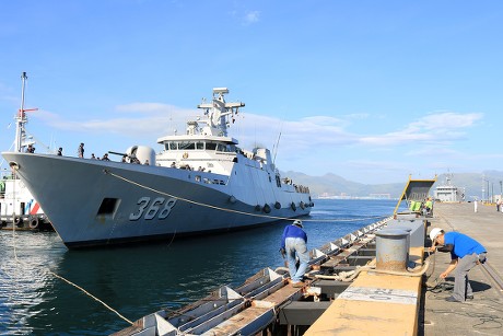Indonesian Navy Sigmaclass Corvette Kri Frans Editorial Stock Photo ...